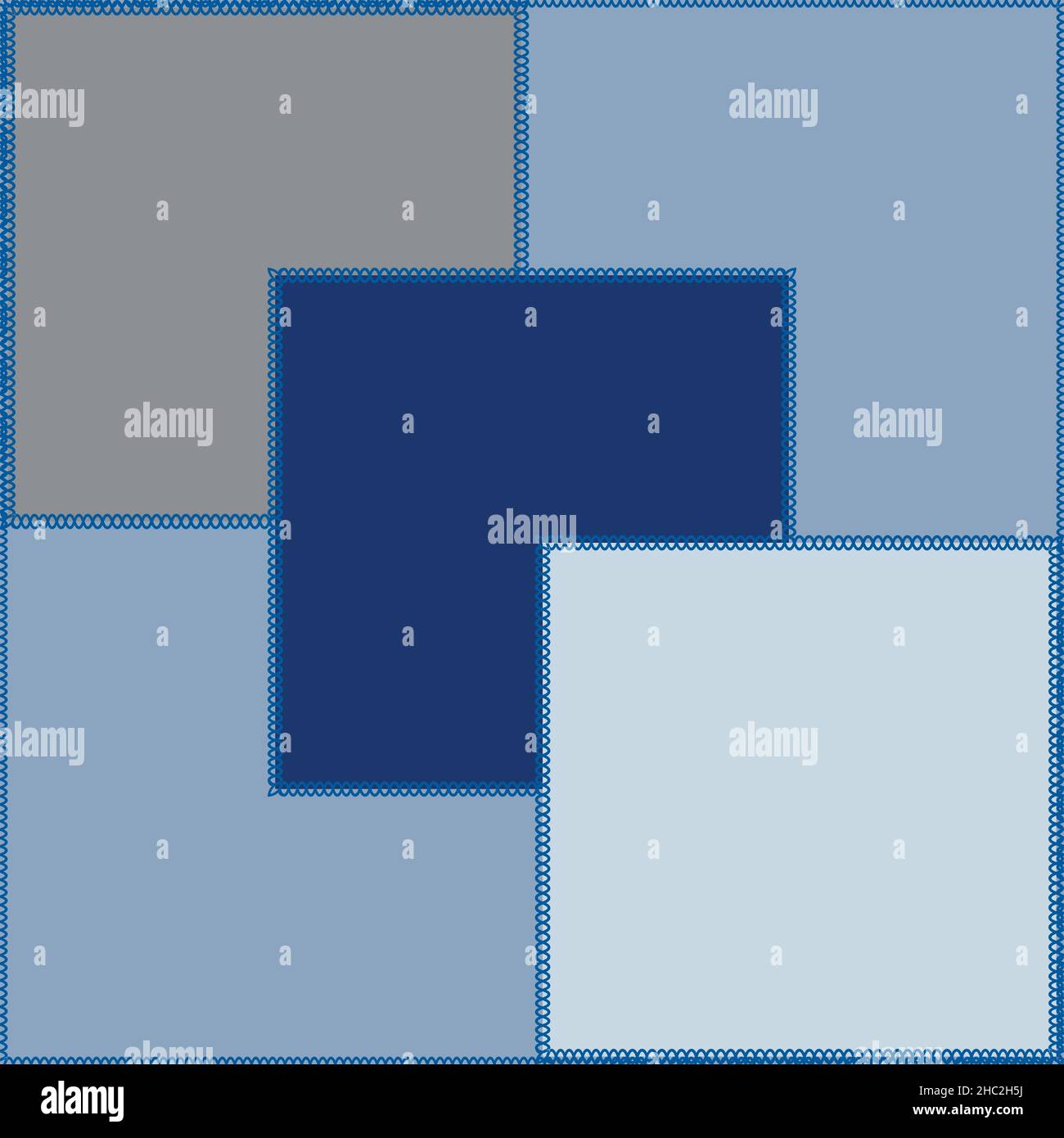 Seamless pattern on a square background - patchwork quilt. Design element of books, notebooks ...