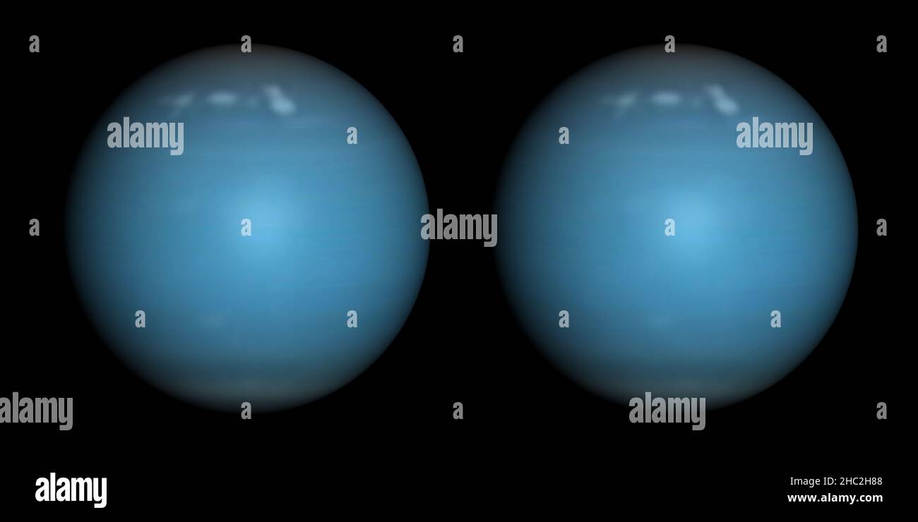 Stereo pair of Uranus. Elements of this image furnished by NASA Stock ...