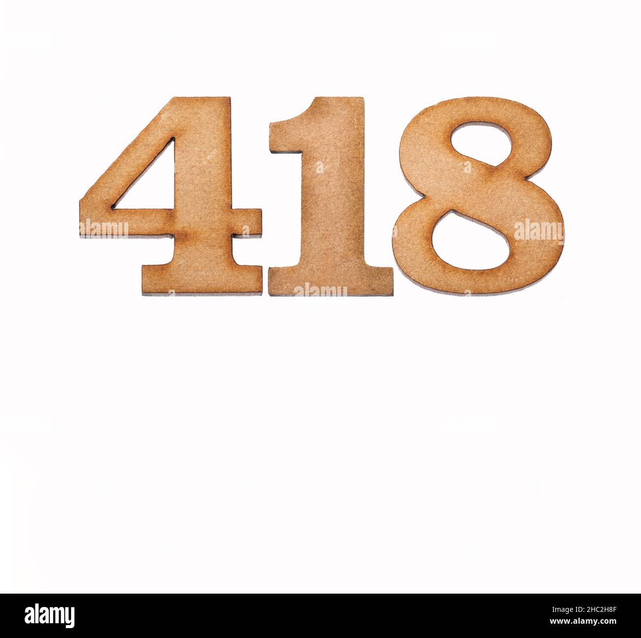 Number 418 Cut Out Stock Images & Pictures - Alamy