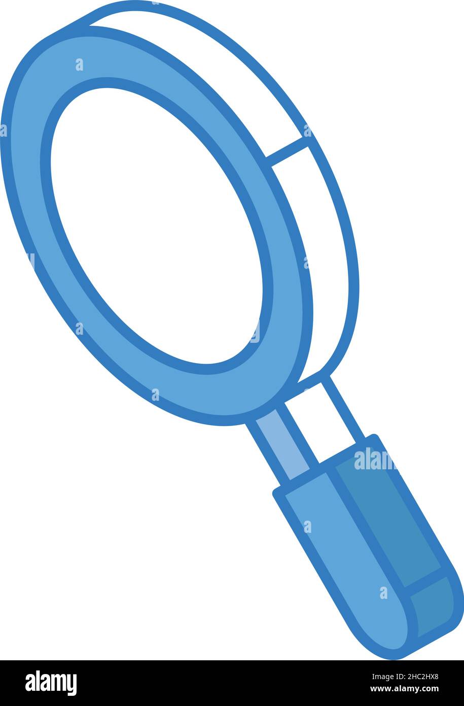 magnifying glass isometric icon Stock Vector Image & Art - Alamy