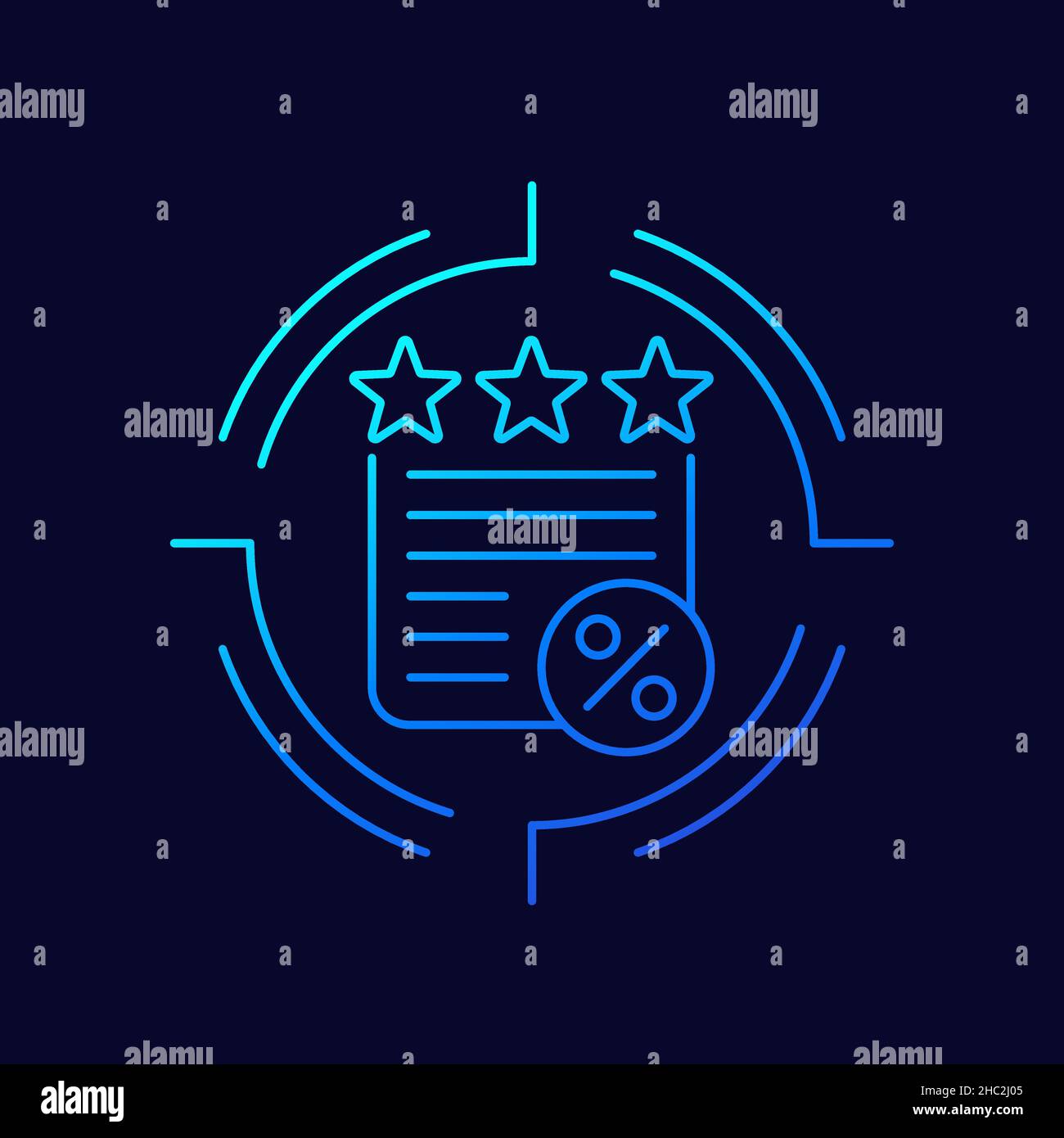 credit rating, score line icon, vector Stock Vector Image & Art - Alamy