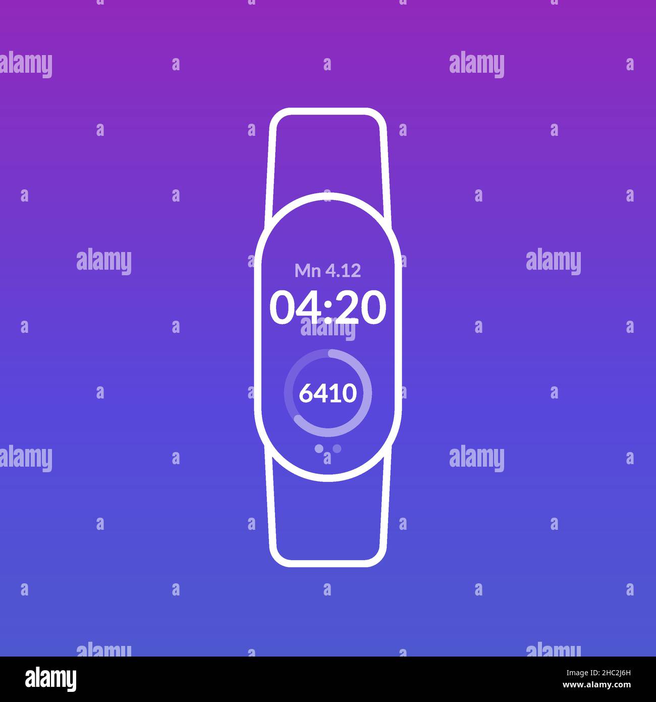 Step counter illustration Stock Vector Images - Alamy