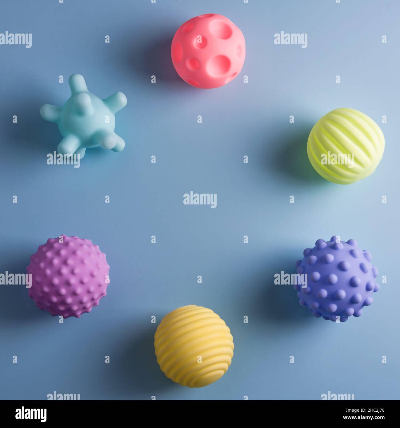 Sensory balls for kids, textured plastic multi ball set for babies and ...