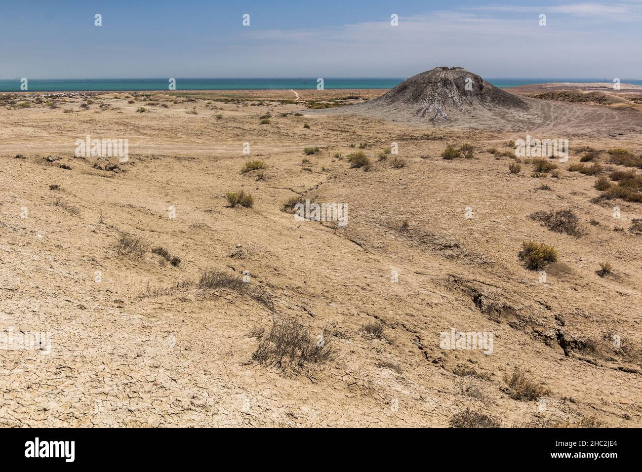 Mud volcano in Gobustan (Qobustan), Azerbaijan Stock Photo - Alamy