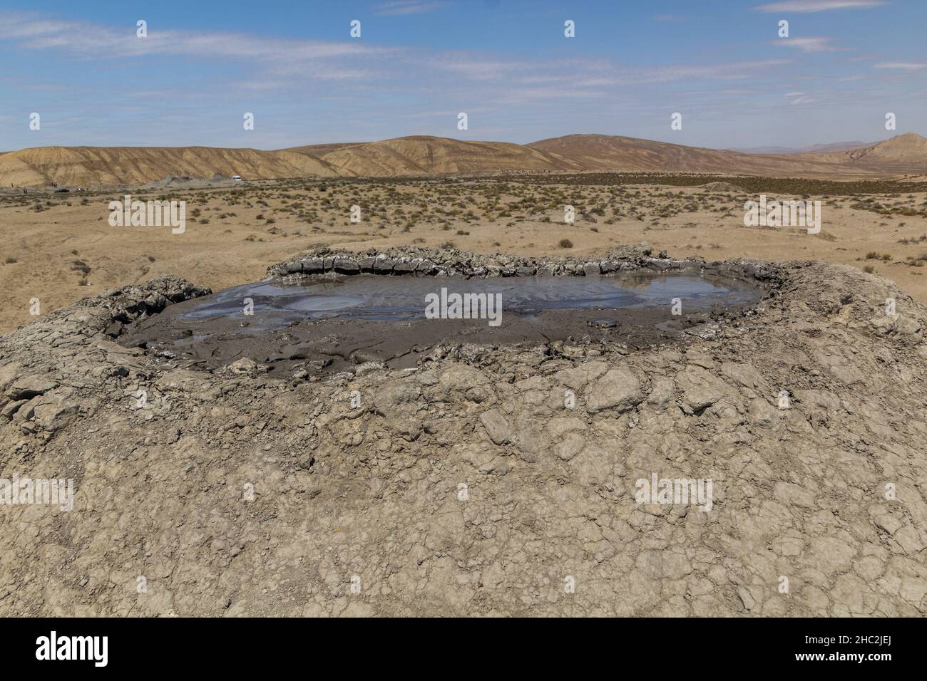 Mud volcano in Gobustan (Qobustan), Azerbaijan Stock Photo - Alamy
