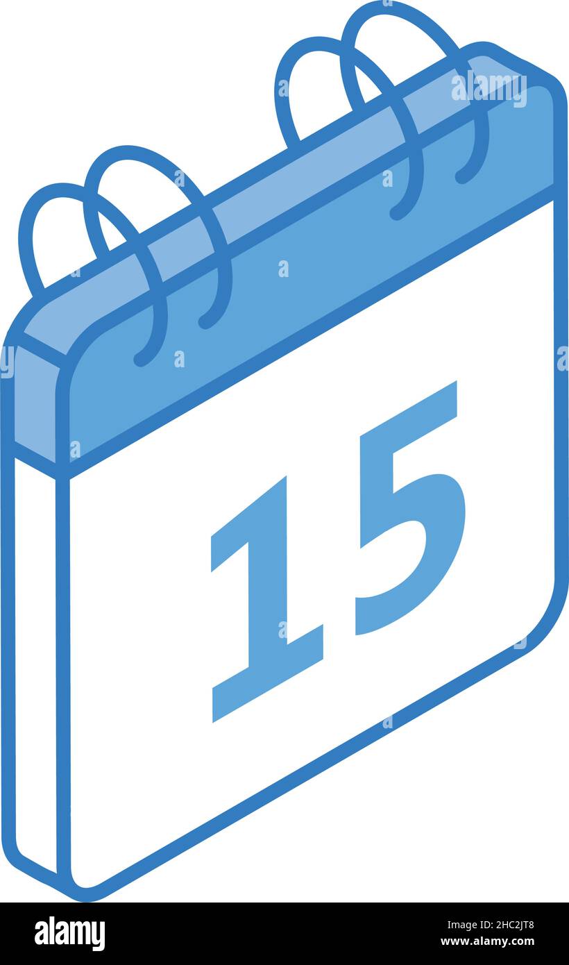 calendar isometric icon Stock Vector Image & Art - Alamy
