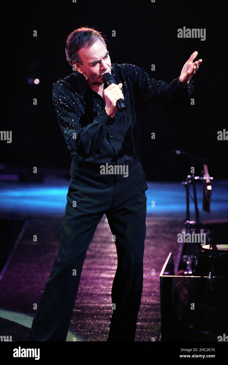 Neil Diamond in concert 'In The Round' at Wembley Arena in London, UK ...