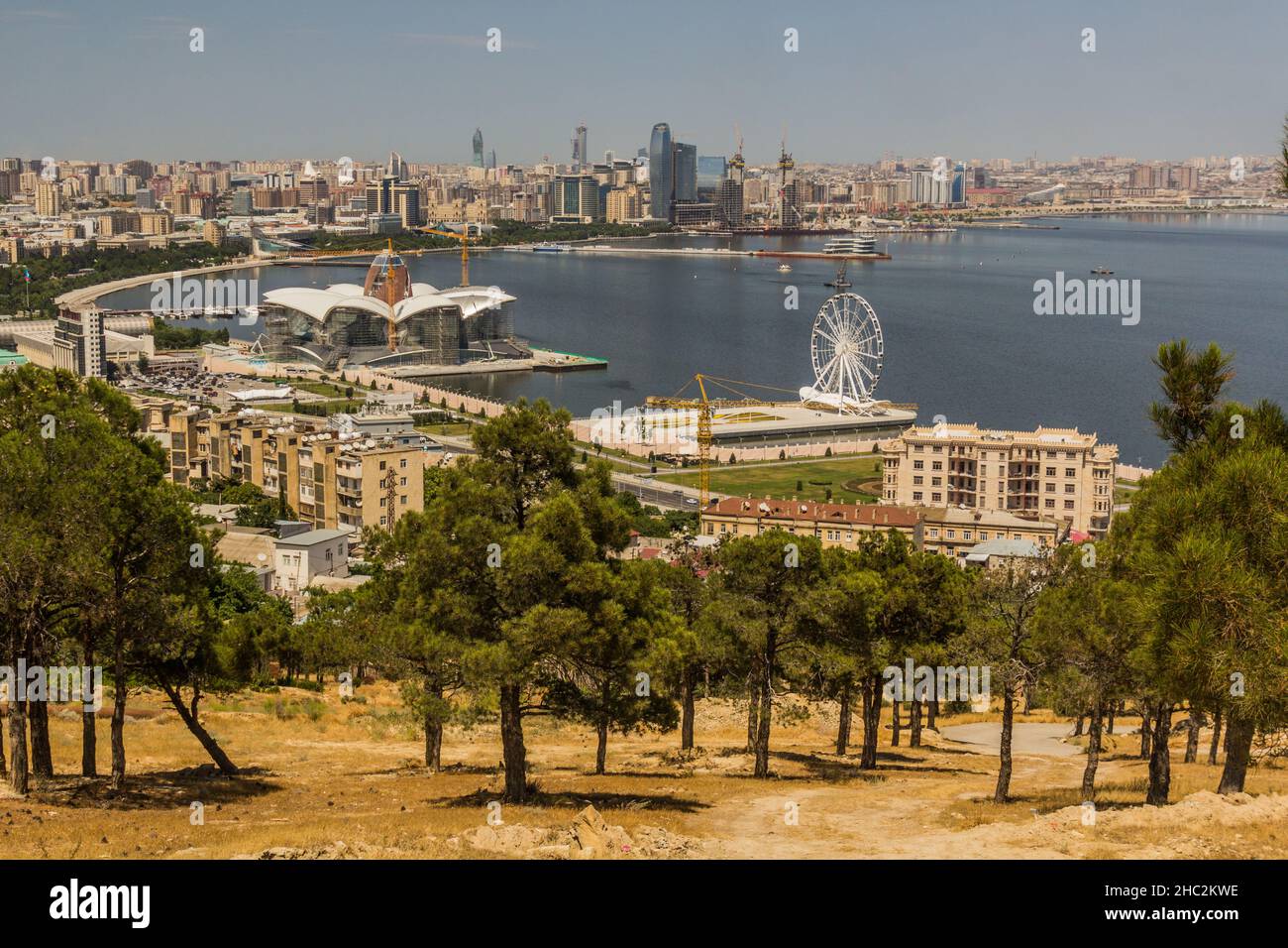 Aerial view of coast in Baku, Azerbaijan Stock Photo - Alamy