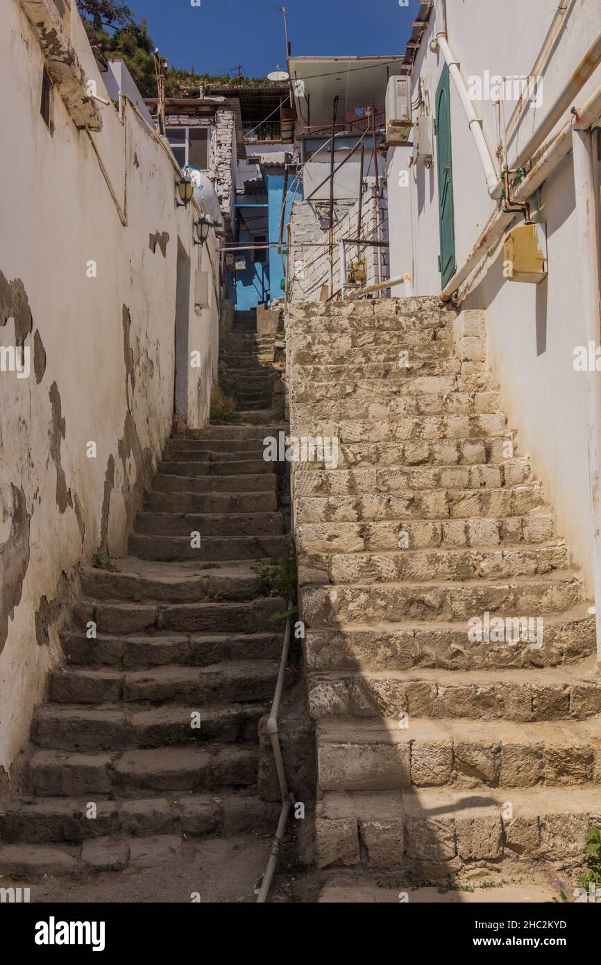 Stairs in Bayil neighborhood of Baku, Azerbaijan Stock Photo - Alamy