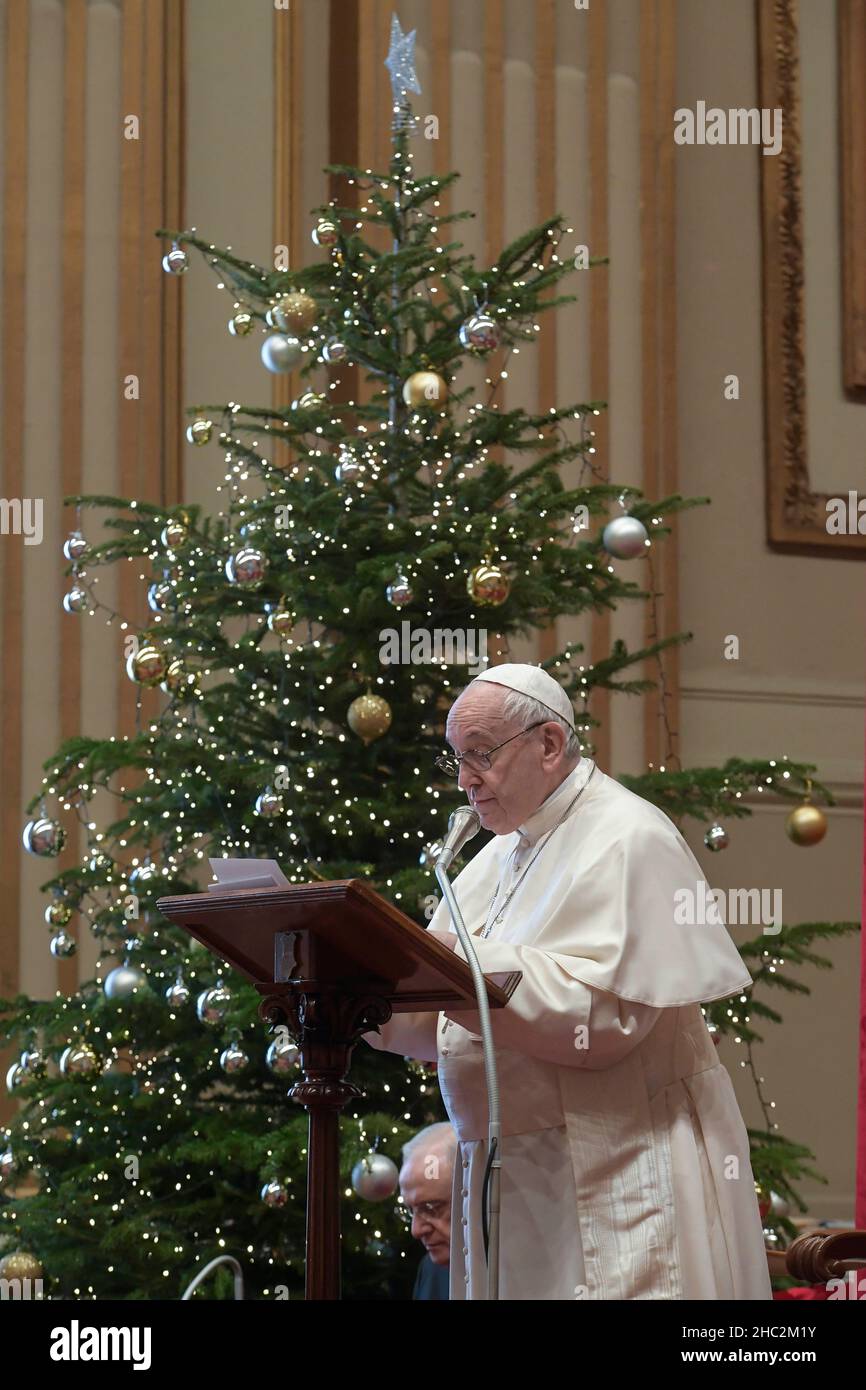 Vatican, Vatican. 23rd Dec, 2021. Italy, Rome, Vatican, 2021/12/23 ...