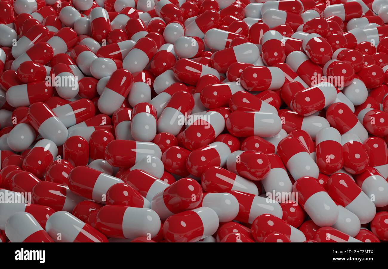 Background for health and pharmaceutical industry concept. Capsule ...