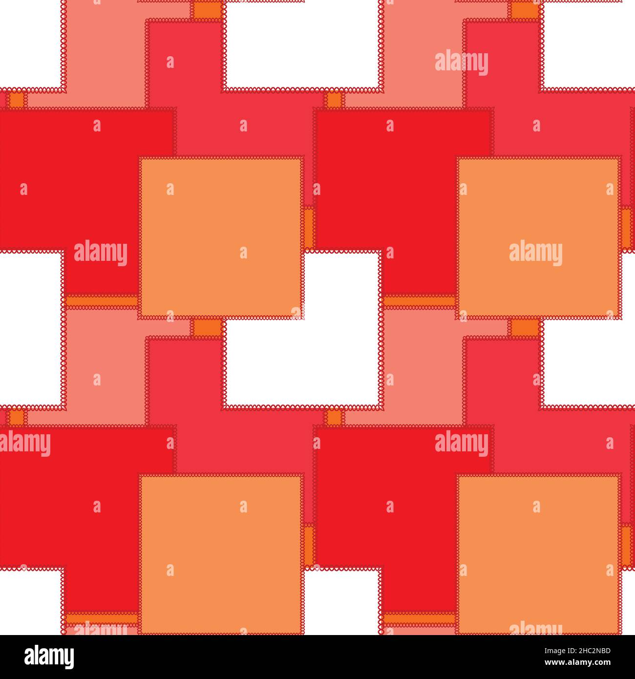 Seamless pattern on a square background - patchwork quilt. Design element of books, notebooks ...