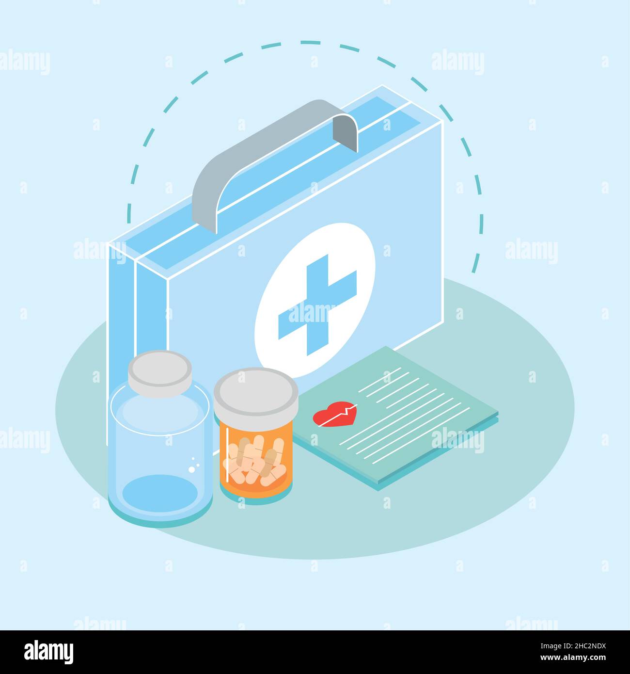 kit first aid healthcare Stock Vector Image & Art - Alamy