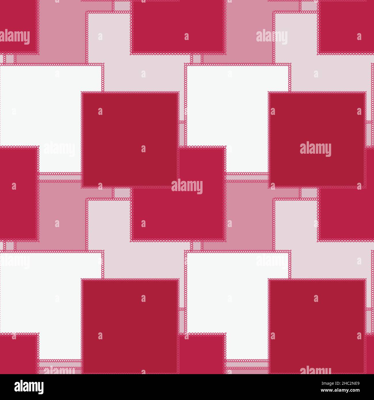 Seamless pattern on a square background - patchwork quilt. Design element of books, notebooks ...