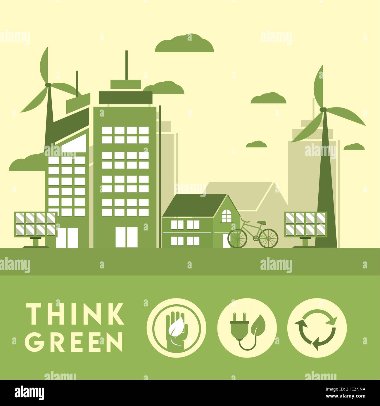 think green save world Stock Vector Image & Art - Alamy