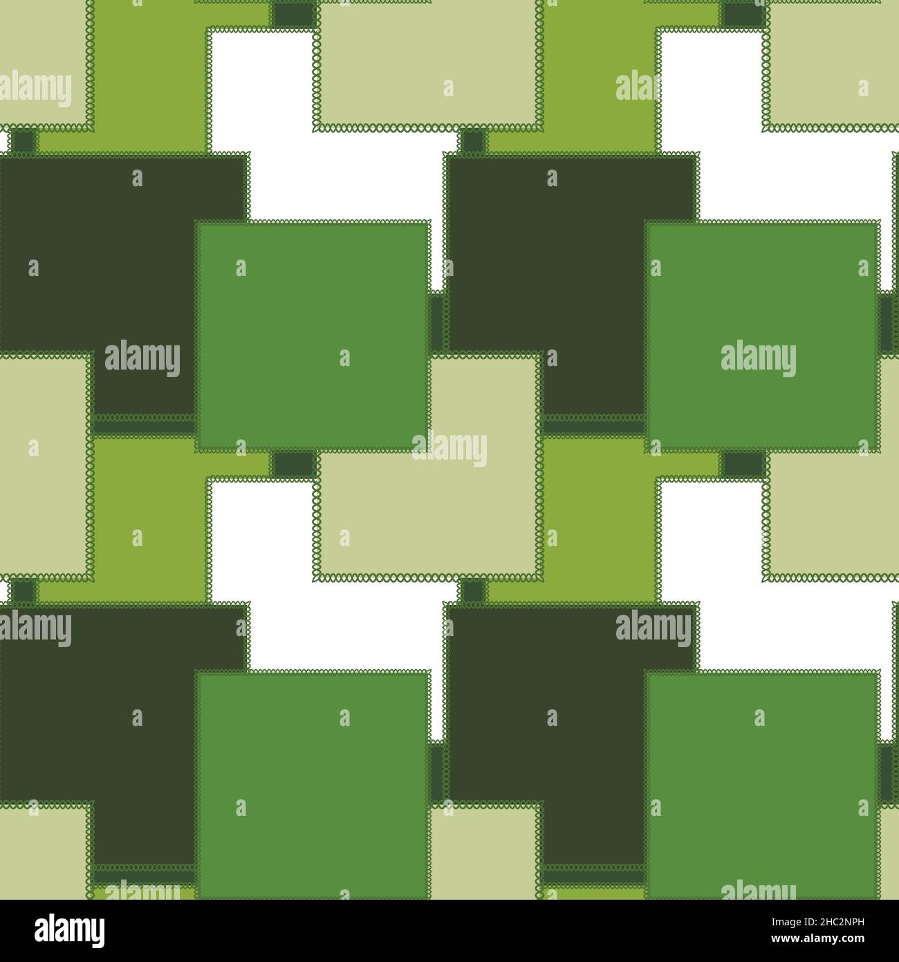 Seamless pattern on a square background - patchwork quilt. Design element of books, notebooks ...