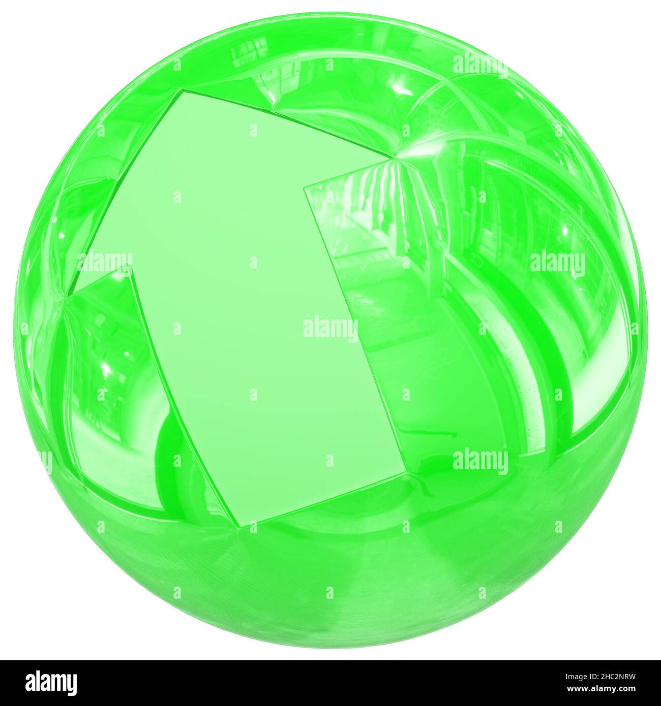 Sphere with arrow - upload button 3d isolated - 3d rendering Stock ...