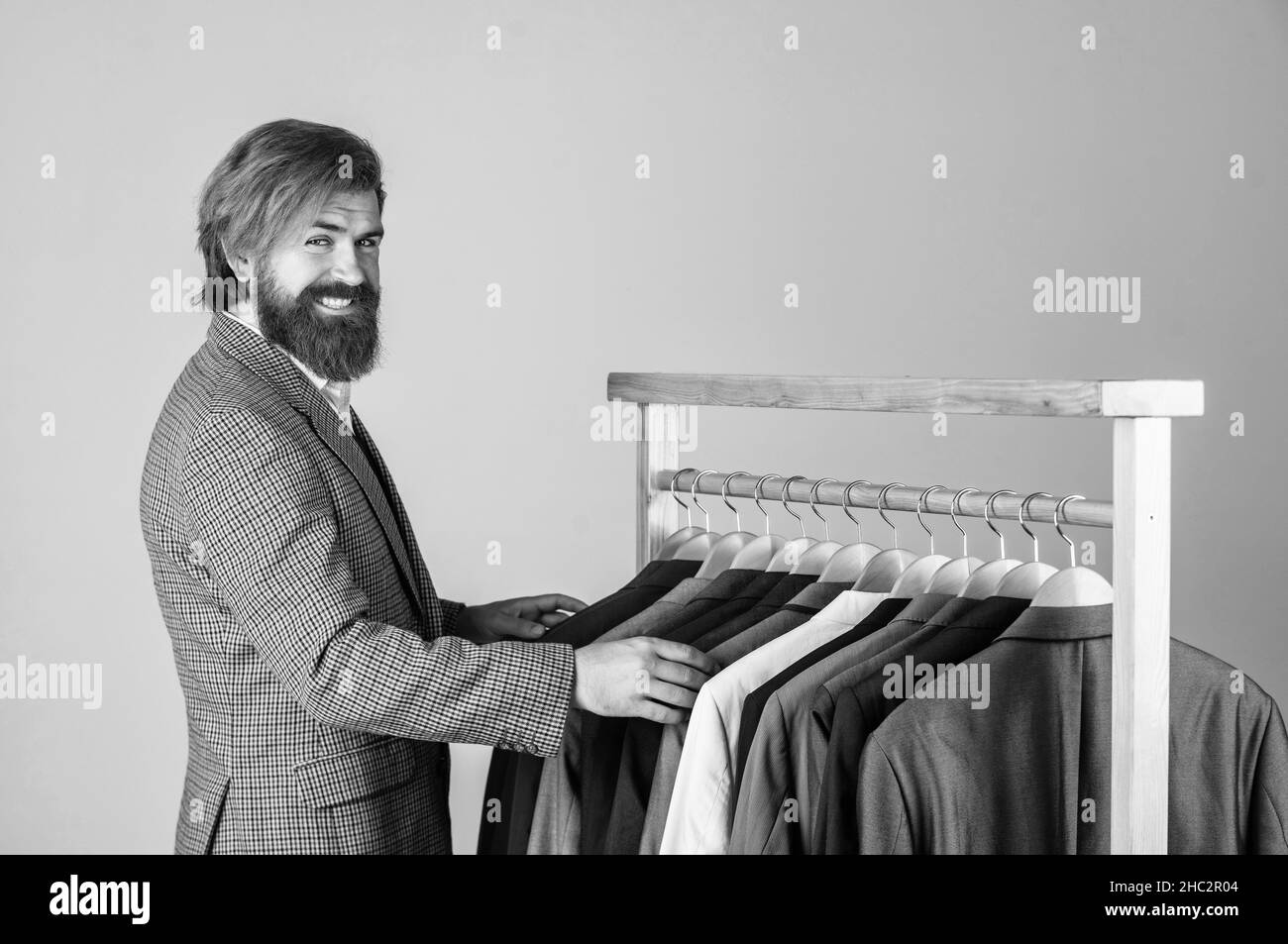 Fashioner man designing formal clothes premium quality, express ...