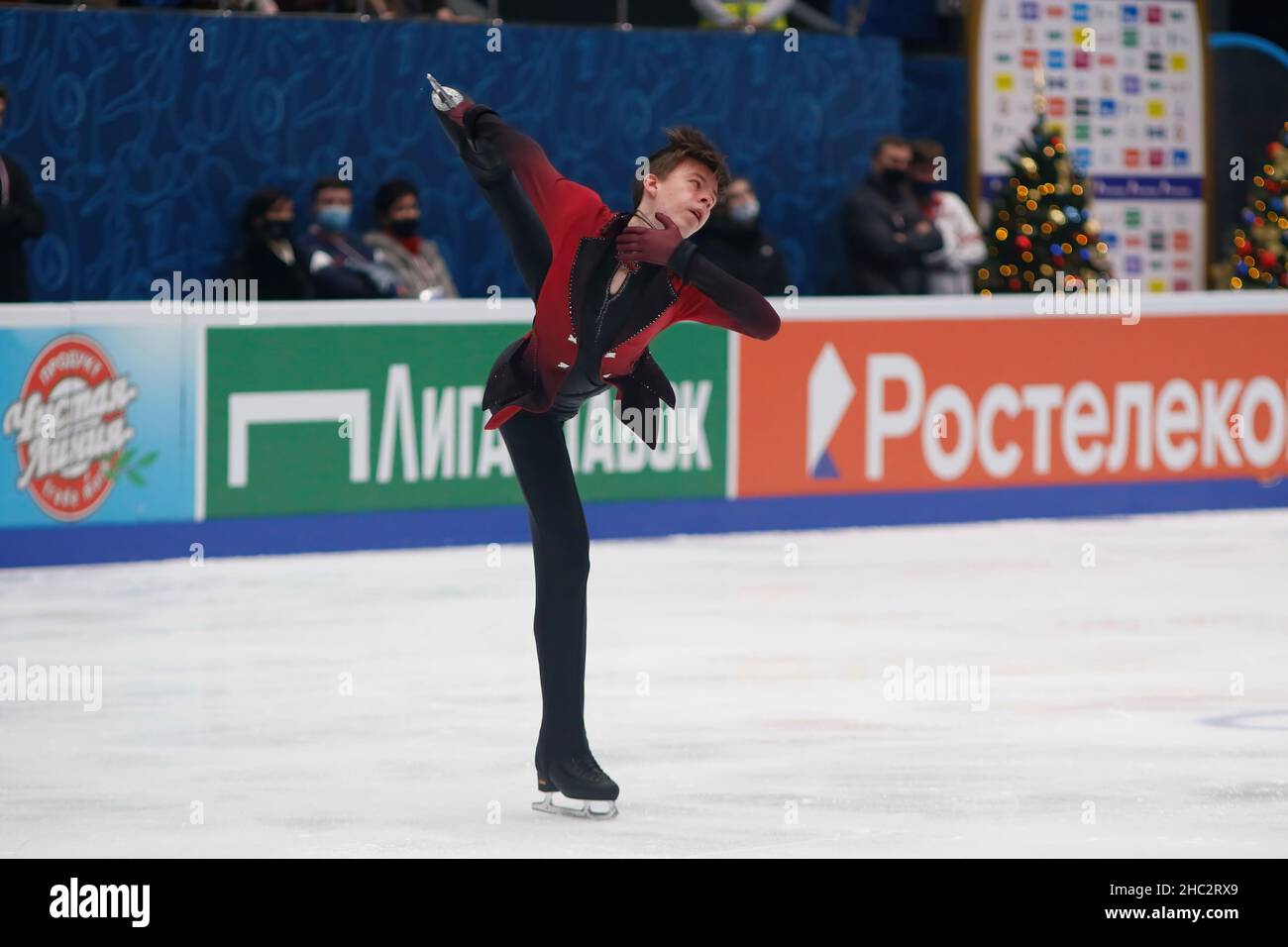 Egor Rukhin of Russia competes during the Men's Short Program on day ...