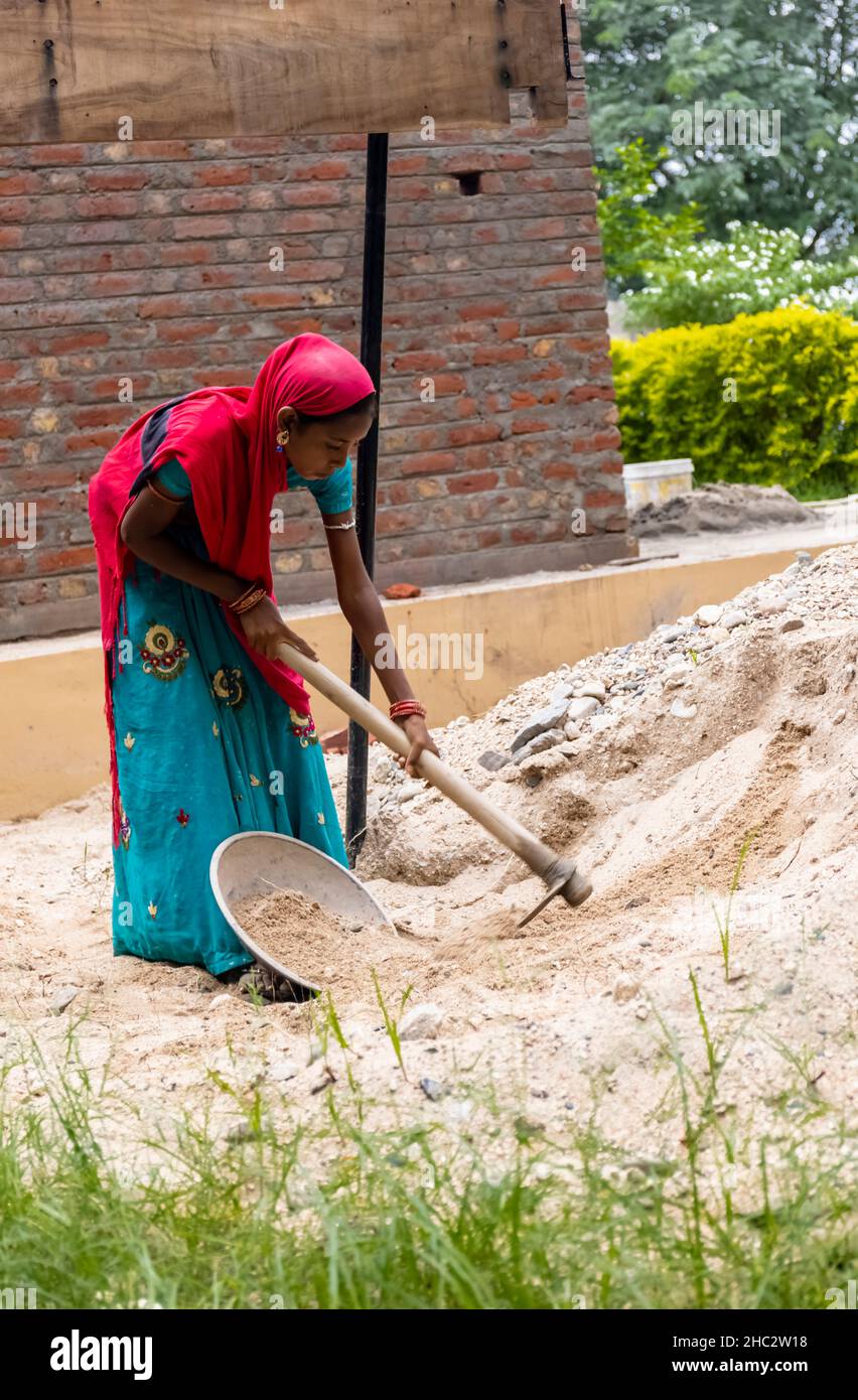Jawai, Rajasthan, India - September 2021: Portrait of Indian woman ...