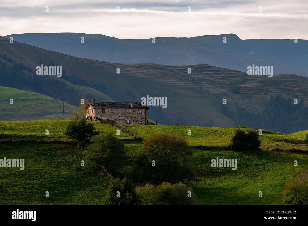 Landscape of the rural countryside of the Pass Valley Stock Photo - Alamy