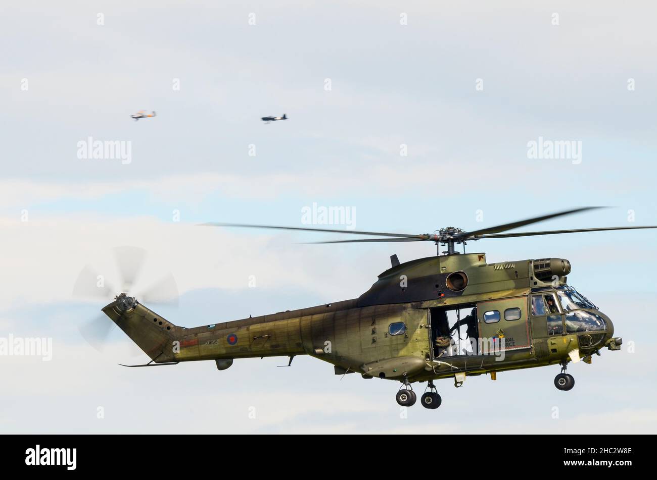Royal Air Force, RAF Westland Aerospatiale SA-330E Puma HC1 helicopter ...