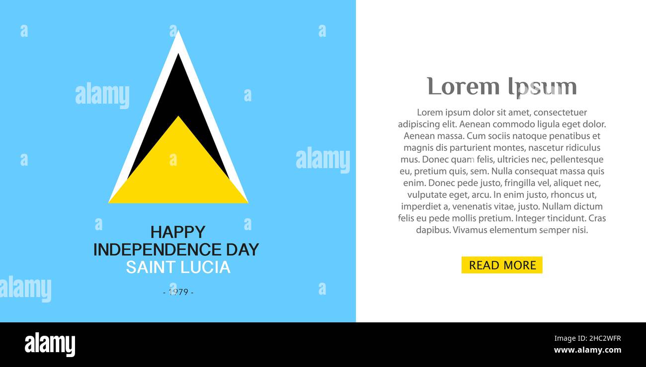 Banner saint lucia independence hi-res stock photography and images - Alamy