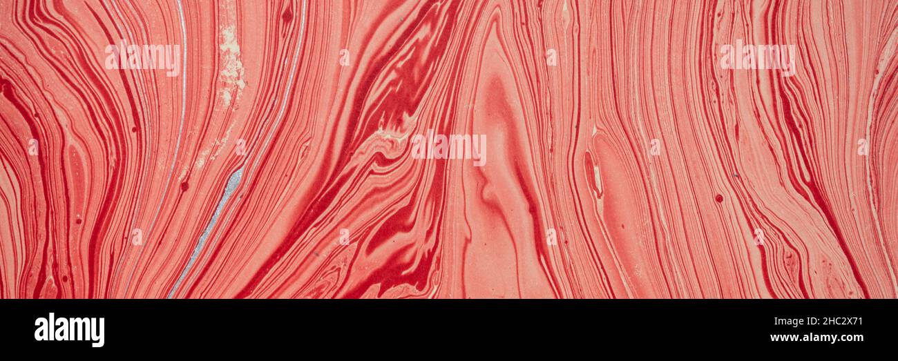 red marbled paper made from recycled jute fiber, abstract background ...