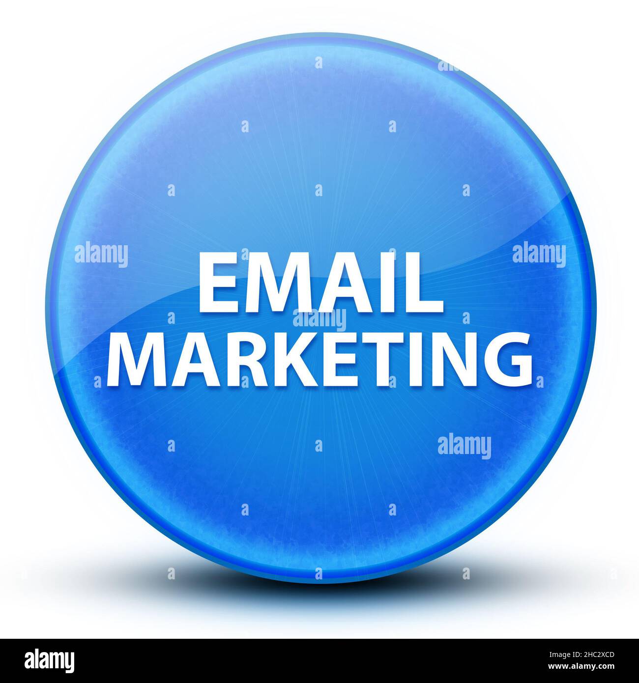 Email Marketing eyeball glossy elegant blue round button abstract ...