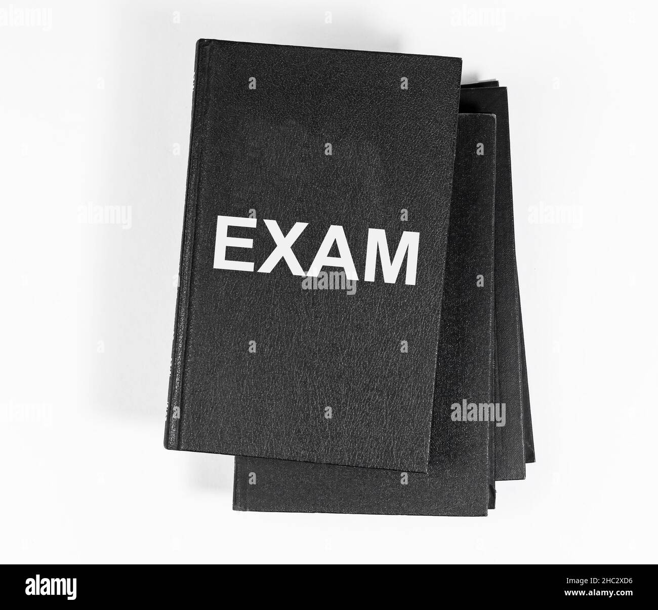 Exam word on book. Examination and test concept Stock Photo - Alamy
