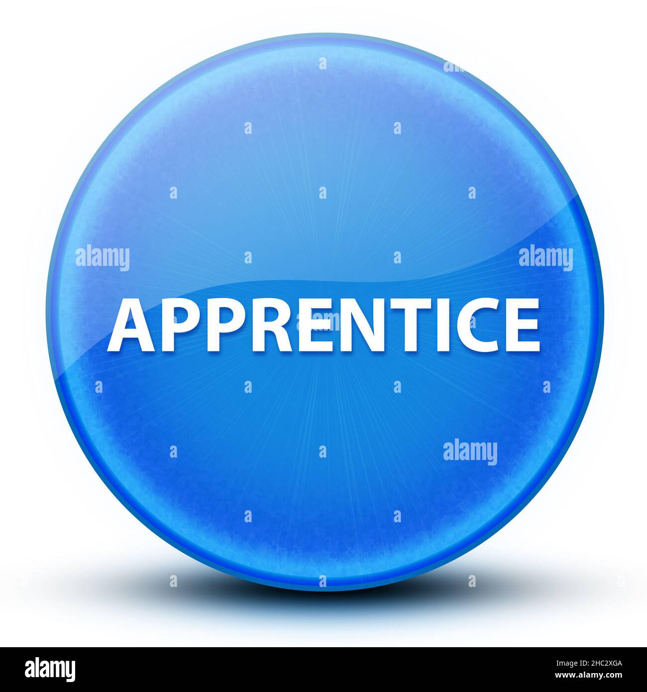 Apprentice eyeball glossy elegant blue round button abstract ...