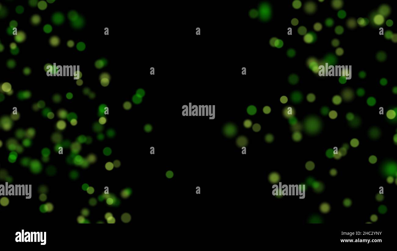 3D rendering of stylish bright multicolored particles in space, which ...