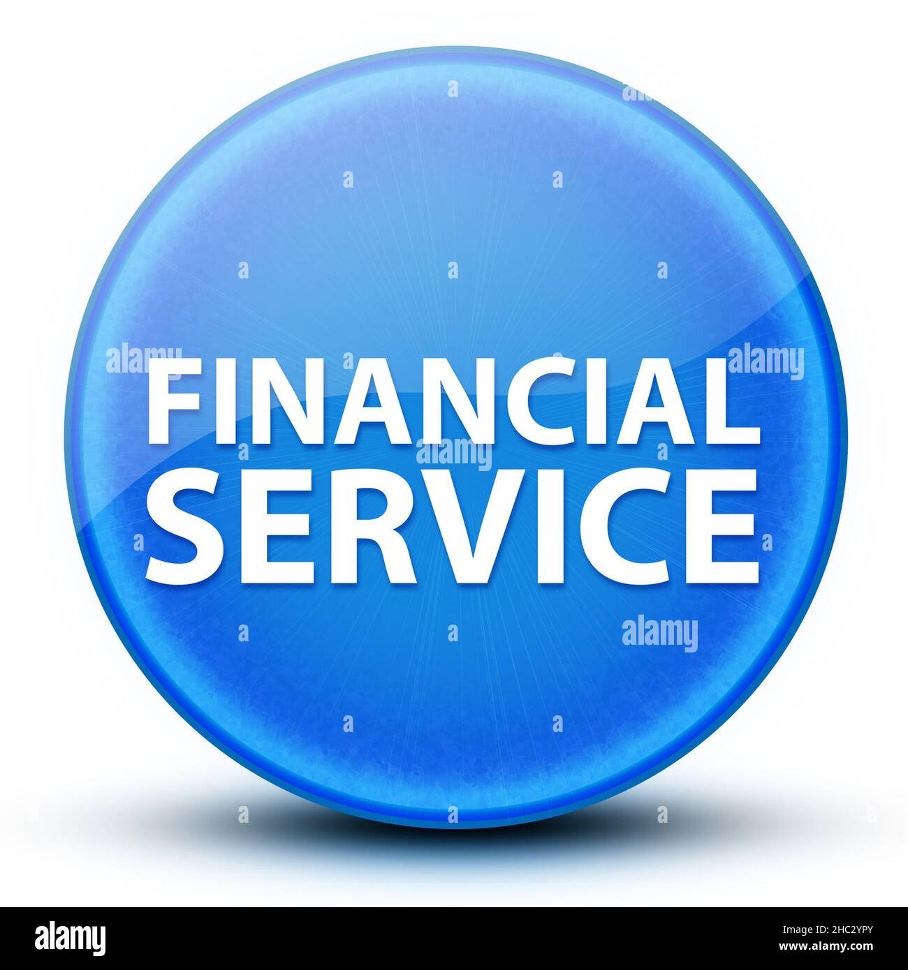 Financial Service eyeball glossy elegant blue round button abstract ...