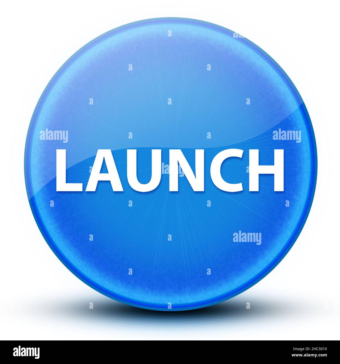 Launch rocket button icon concept hi-res stock photography and images ...