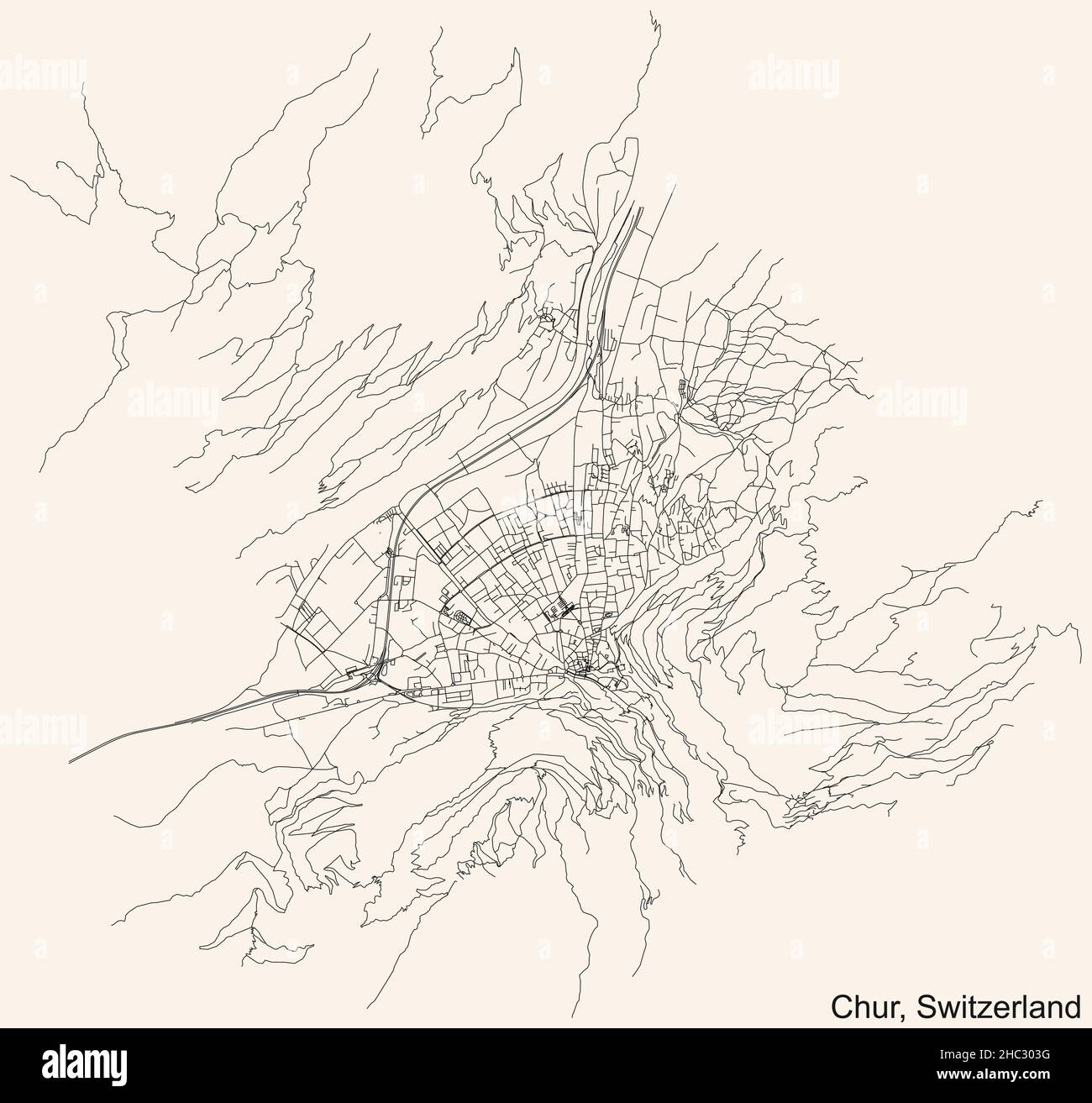 City chur Stock Vector Images - Alamy