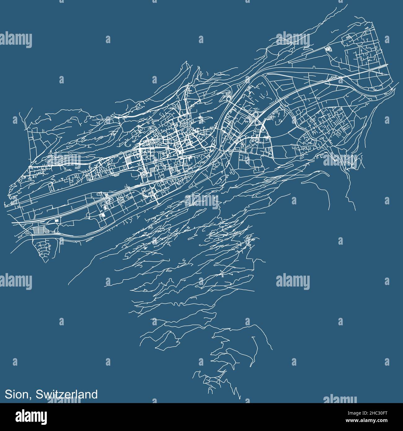 Sion switzerland street hi-res stock photography and images - Alamy