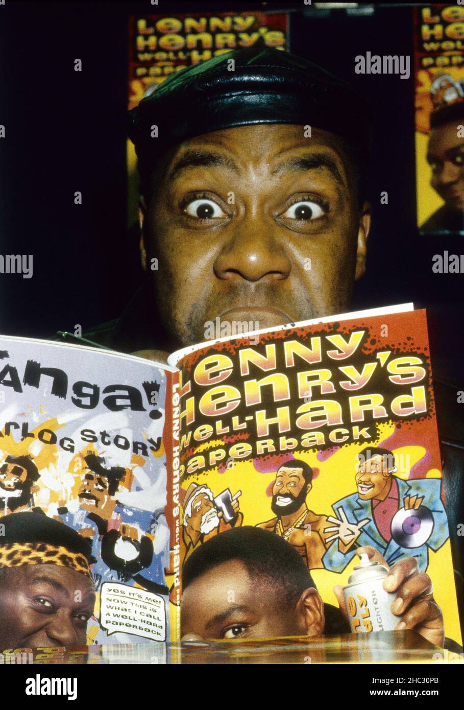 Comedian actor Lenny Henry with his book Lenny Henry's Well-Hard ...