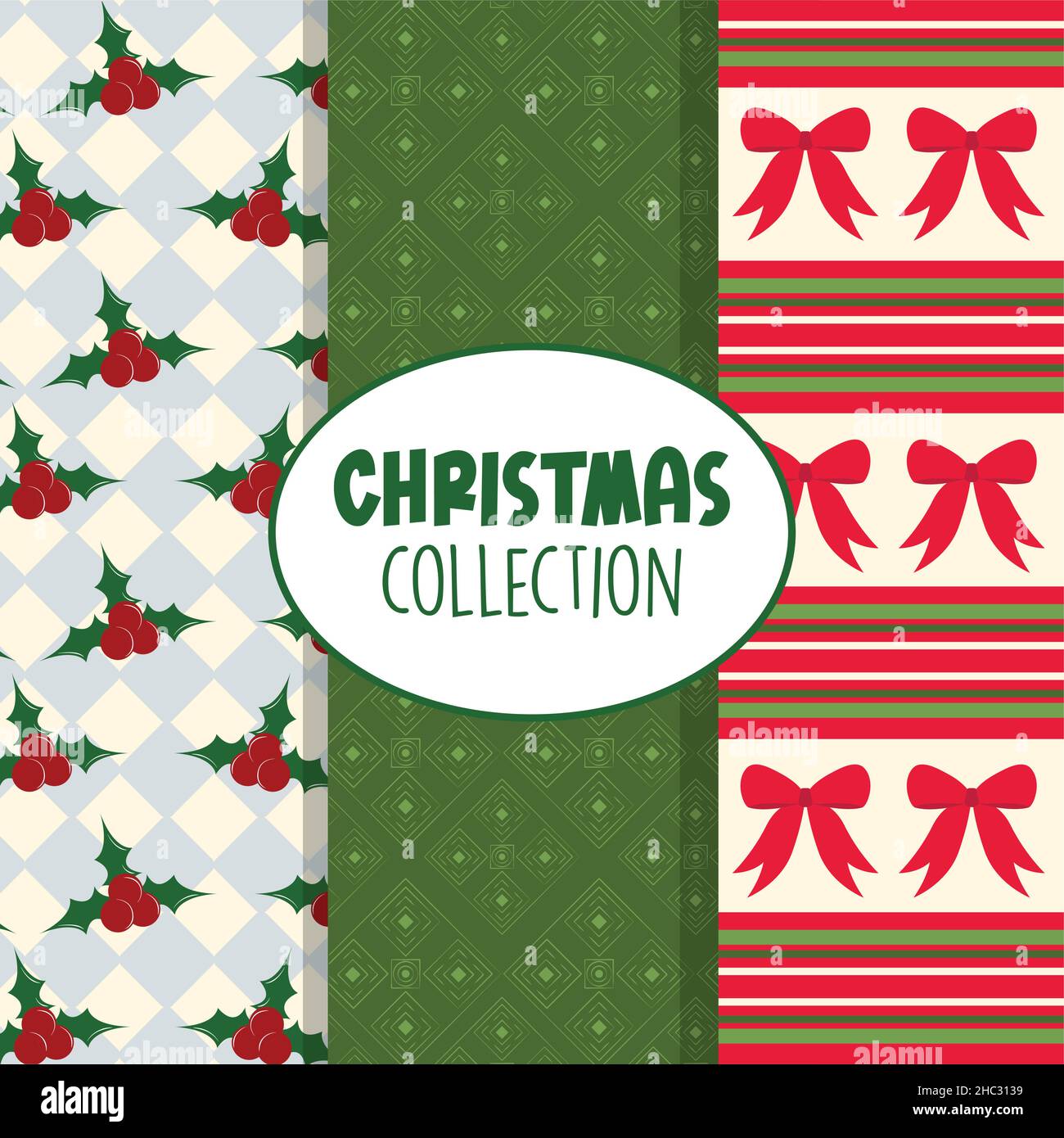 christmas motif gift wrap Stock Vector Image & Art - Alamy