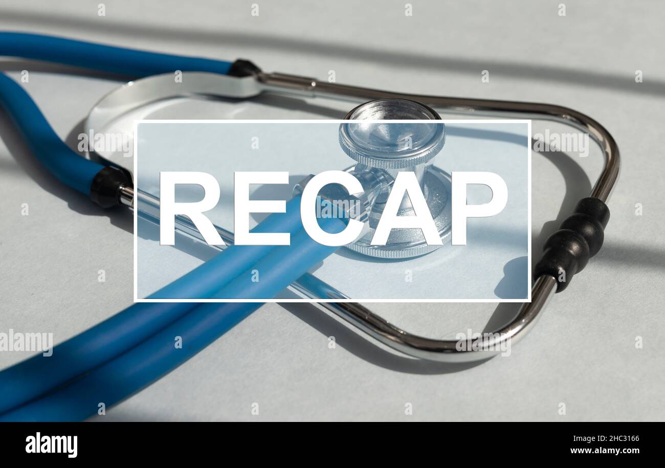 Recap word. Medical summary, conclusion and synopsis concept Stock ...