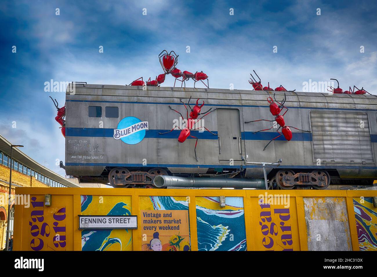 Blue Moon sculpture by Joe Rush and the Mutoid Waste Co bermondsey ...
