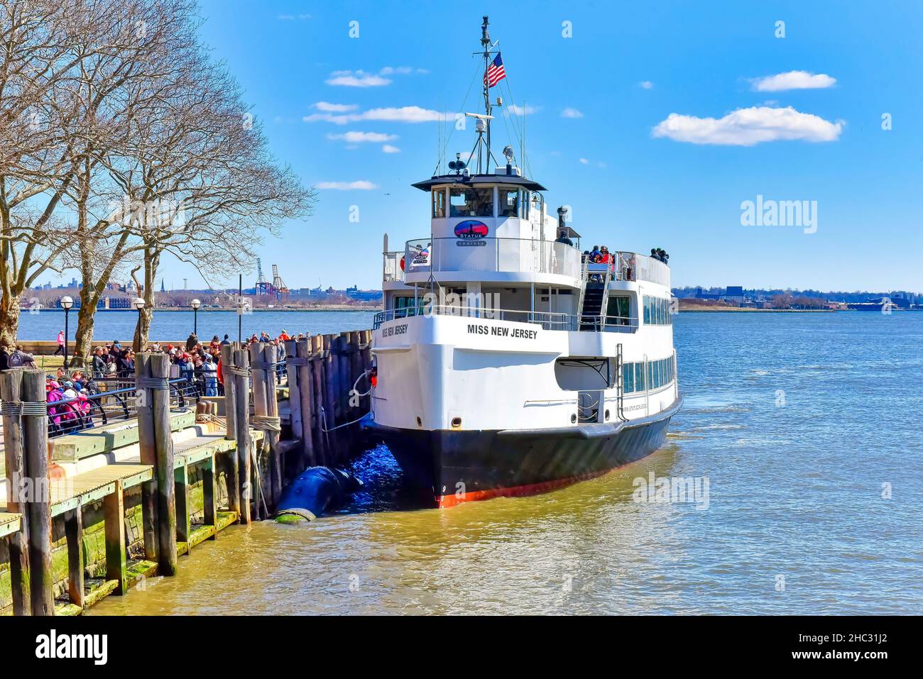 Ferry Between New Jersey and New York City, USa Stock Photo - Alamy