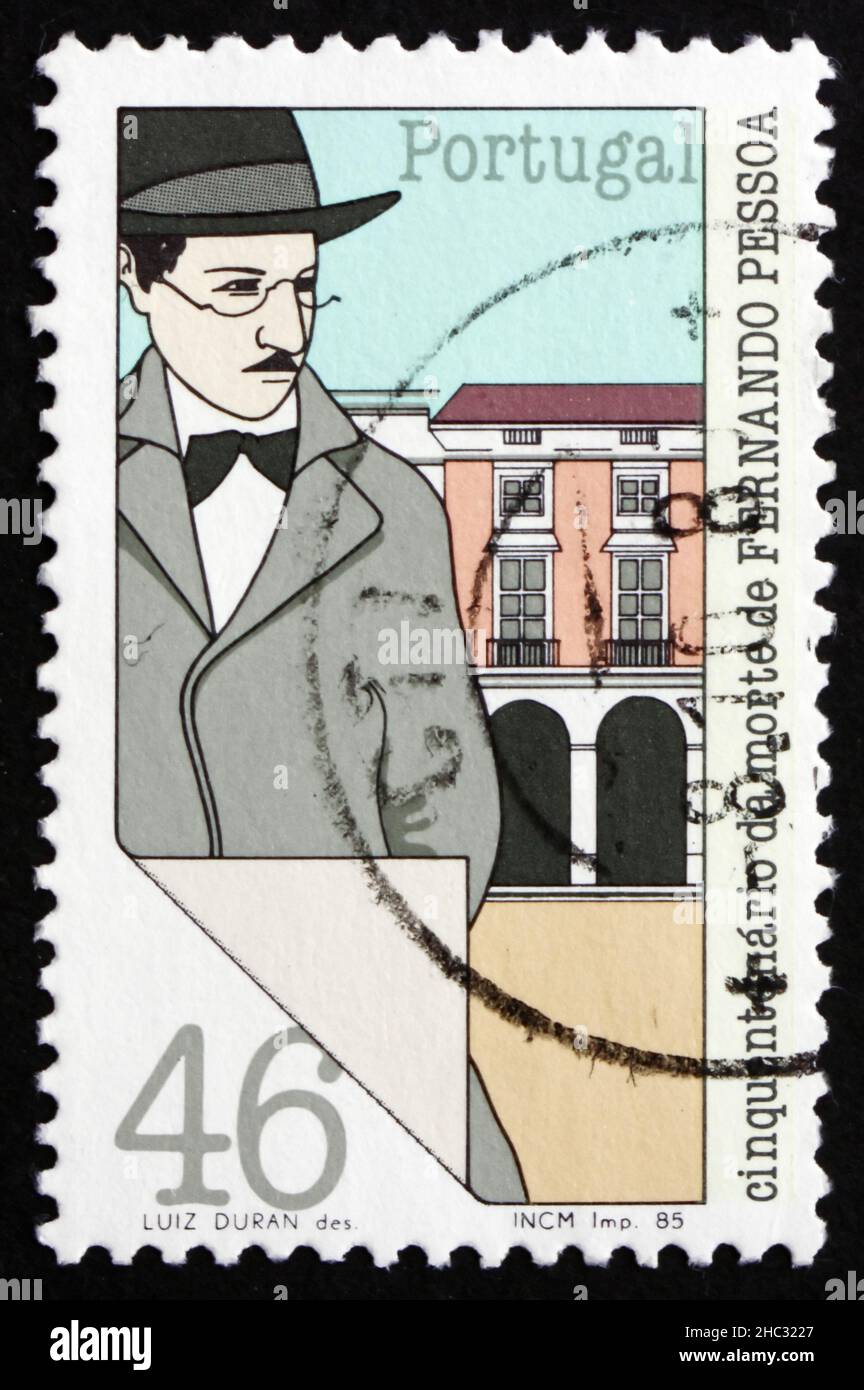 PORTUGAL - CIRCA 1985: a stamp printed in the Portugal shows Fernando ...