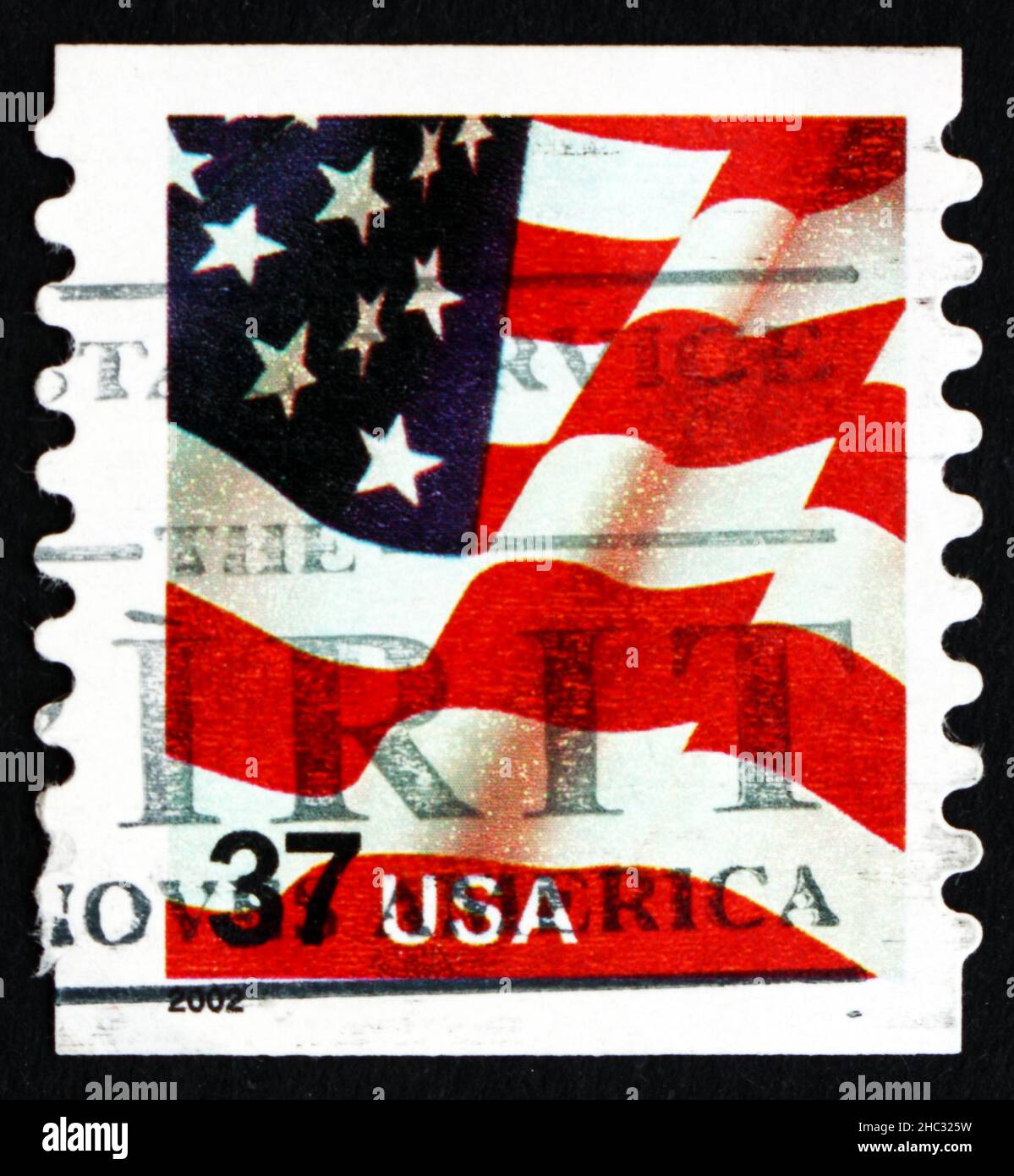 UNITED STATES OF AMERICA - CIRCA 2002: a stamp printed in the USA shows ...