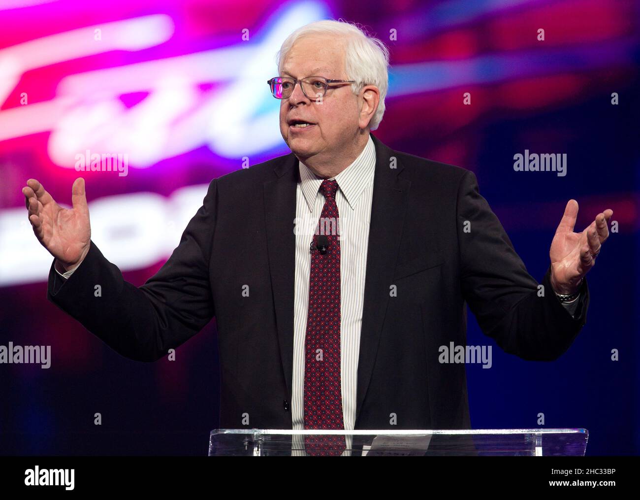 Phoenix, Arizona, USA. 19th Dec, 2021. DENNIS PRAGER speaks at ...