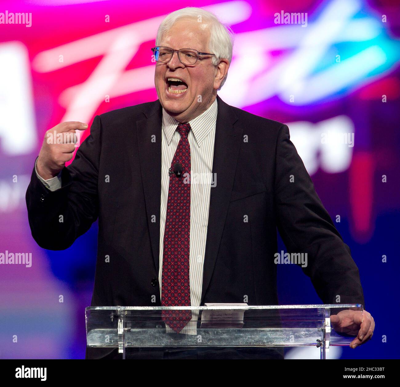 Phoenix, Arizona, USA. 19th Dec, 2021. DENNIS PRAGER speaks at ...