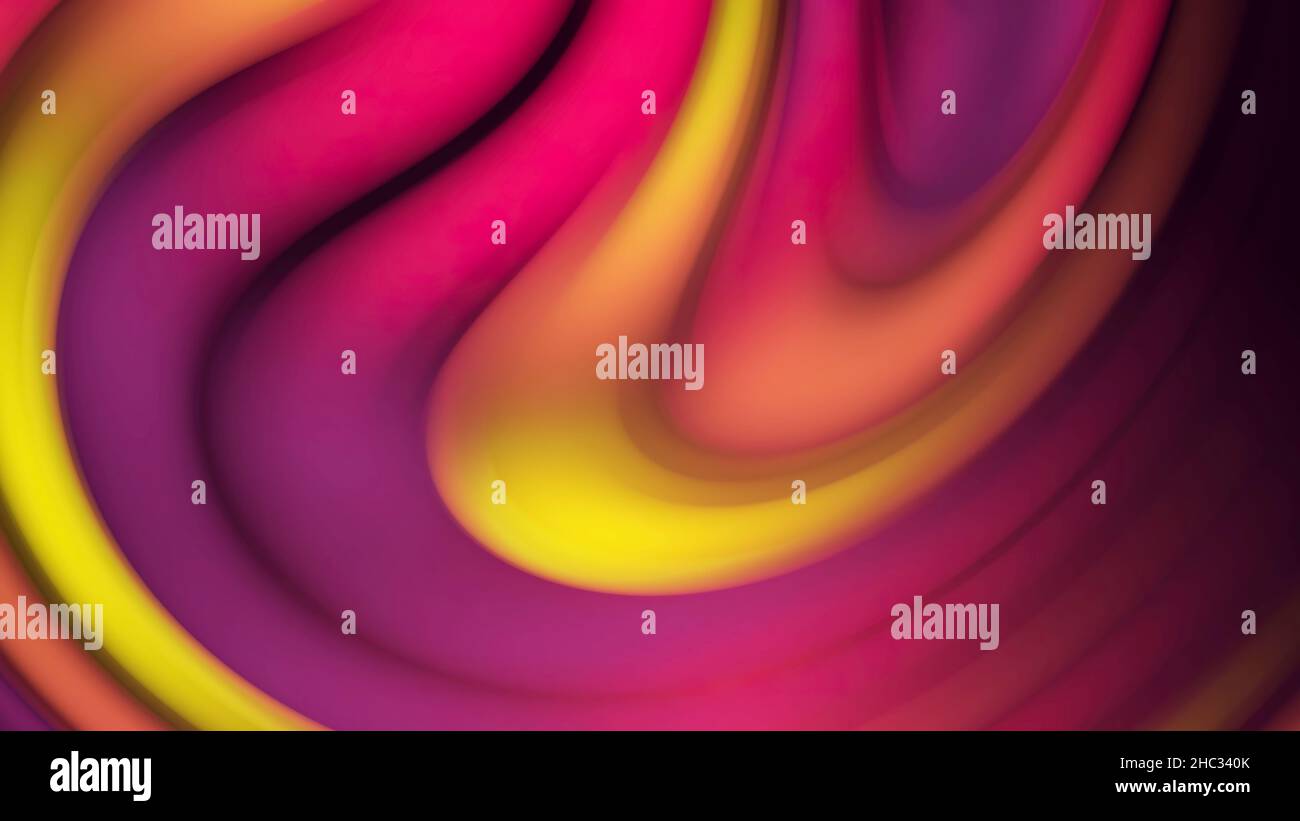 Abstract Twisted Gradient Background With Colorful Blurred Moving Lines Seamless Loop Abstract