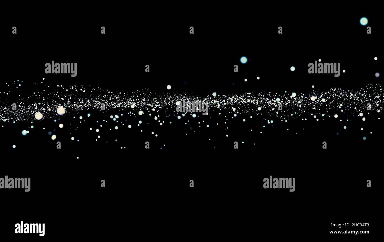 Dust Particles. Natural Floating Organic Particles On Black Background ...