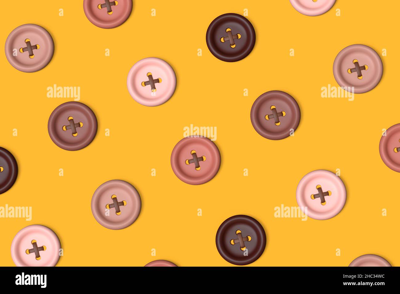 Trendy buttons pattern background. 3D illustration Stock Photo - Alamy