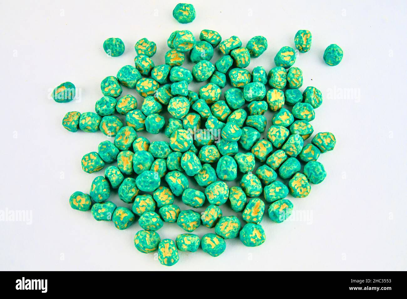 Dried pea seeds ready to plant. Close-up on a white background Stock ...