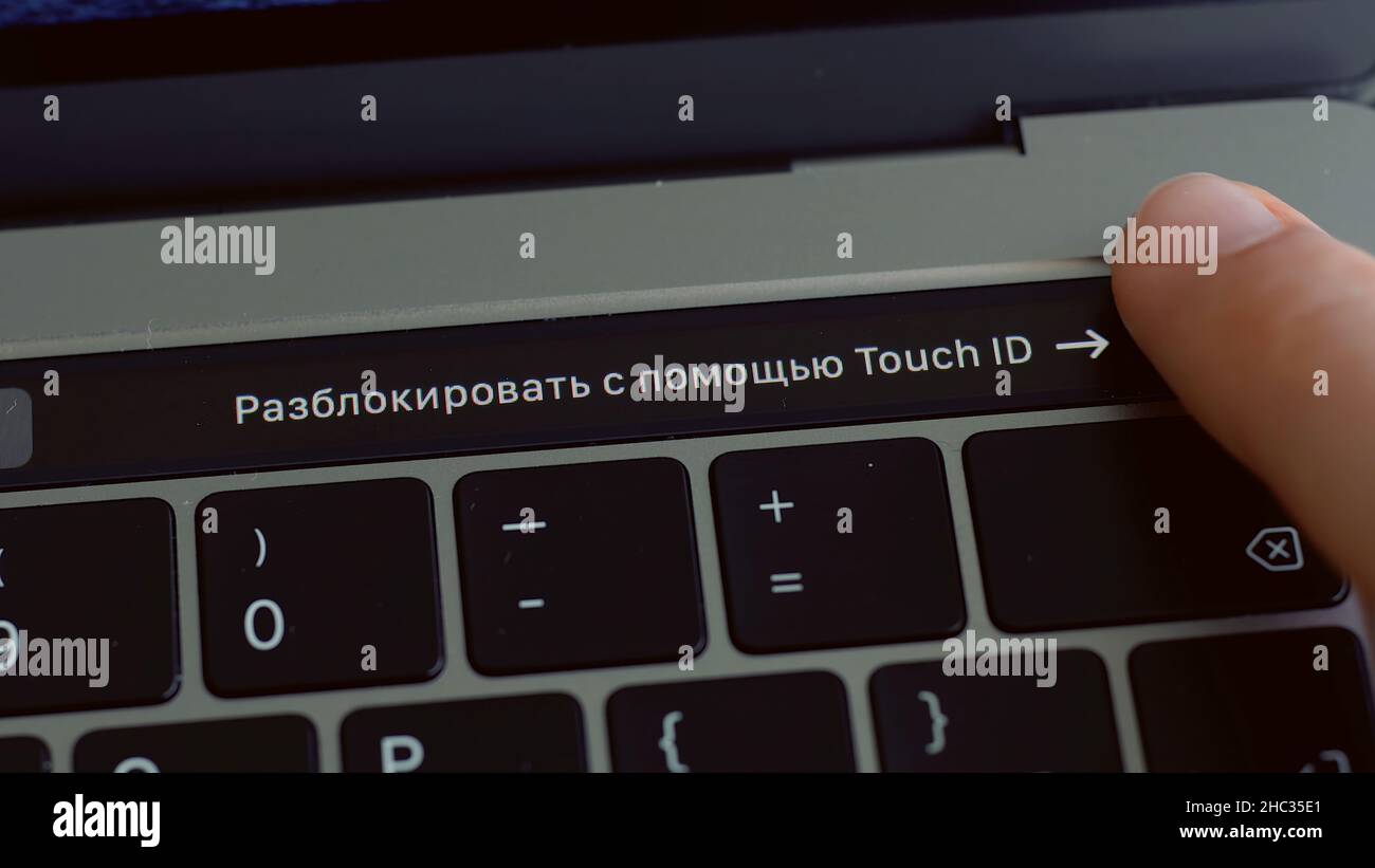 Close up of the keyboard of a laptop in black and white colors. Concept ...